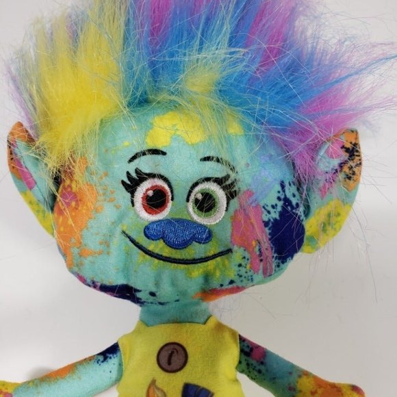 Dreamworks | Toys | Dreamworks Plush Troll Doll Harper Paint Splattered ...